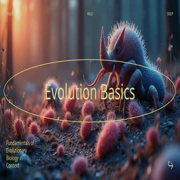Evolution Basics and how it affects the world | PPTX