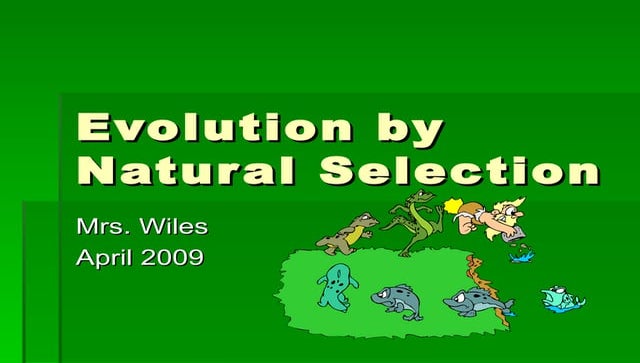 Natural Selection Evolution