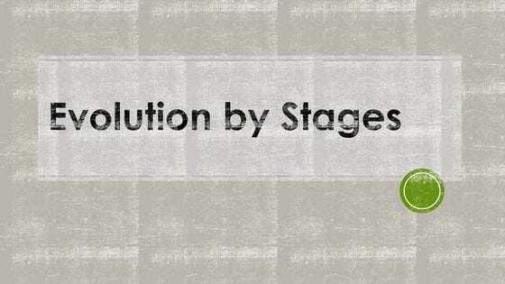 The Five Stages of Evolution & Revolution for an Organization | PPT