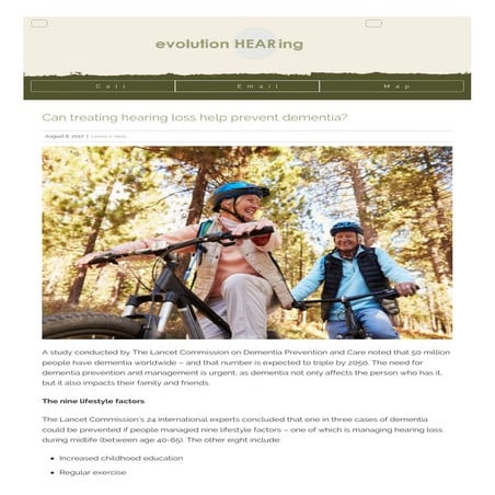 Presentation on Hearing Loss and Healthy Aging | PPTX