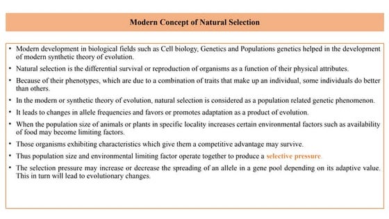 Natural Selection and its types | PDF