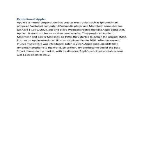 Evolution of apple | PDF