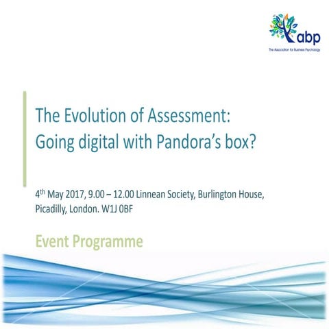 Evolution of assessment 2017 final | PPT