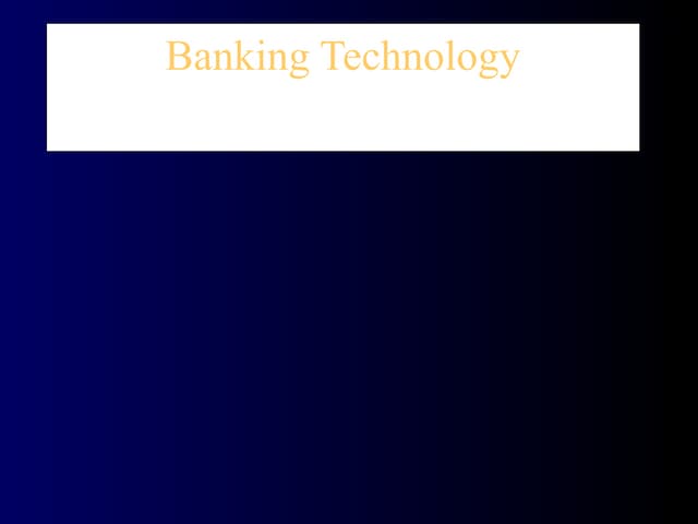 Role of Information and technology in banking and finance .pptx