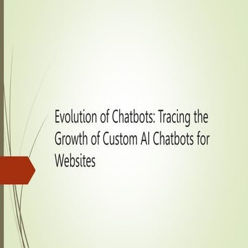 Evolution of Chatbots: From Custom AI Chatbots and AI Chatbots for ...
