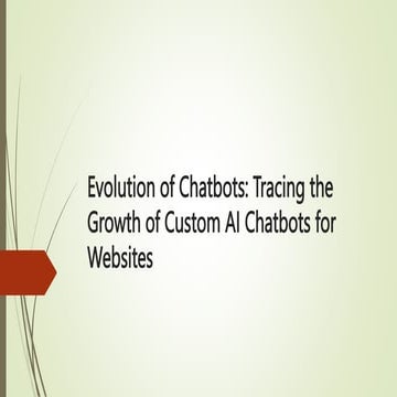 Evolution of Chatbots: From Custom AI Chatbots and AI Chatbots for ...