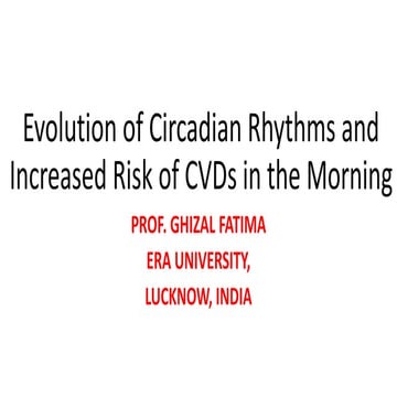 Evolution of circadian rhythm | PPTX