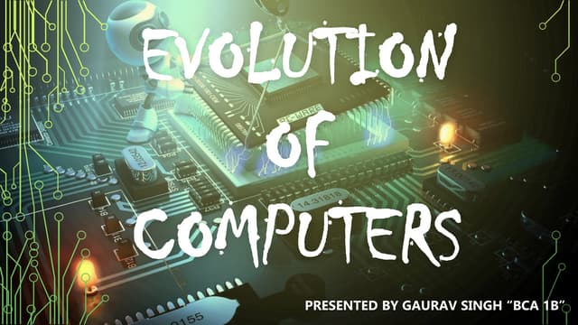 GENERATIONS OF COMPUTERS CHART | PDF | Computing | Technology & Computing