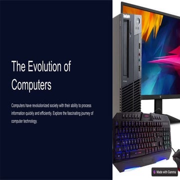 EVOLUTION OF COMPUTERS.pptx | Computing | Technology & Computing