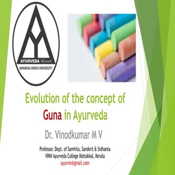 Evolution of concept of guna | PPTX