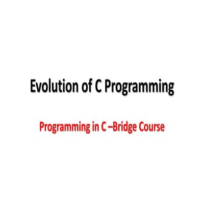 Evolution of C Programming.pptx