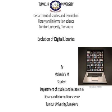 Evolution of digital libraries | PPTX