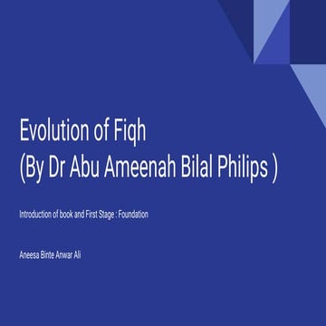 Evolution of Fiqh (By Dr Bilal Phillips).pdf