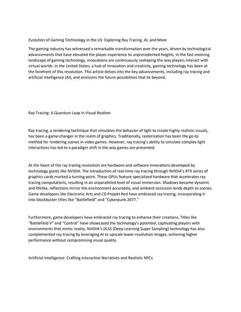 5 new tecnologies | PPTX | Computing | Technology & Computing