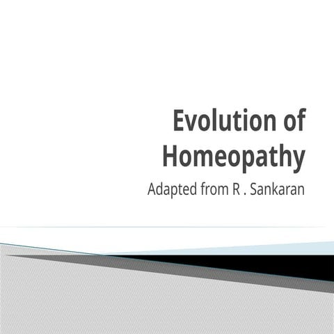 History of the Evolution of Homeopathy.pptx