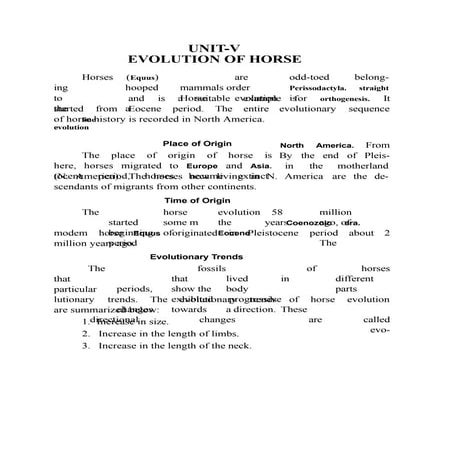 EVOLUTION OF HORSES PPT.pptx