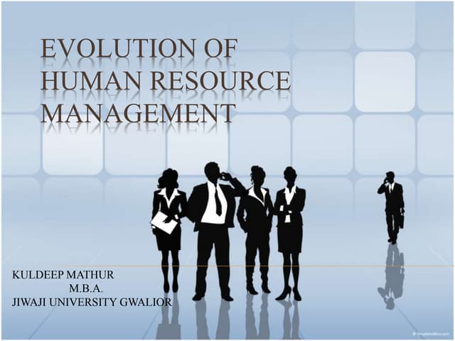 Evolution of hrm | PPTX