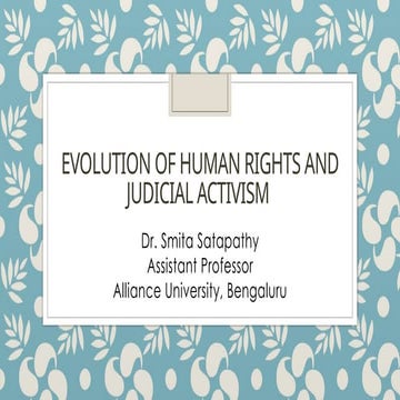 Evolution of Human Rights And Judicial Activism.pptx
