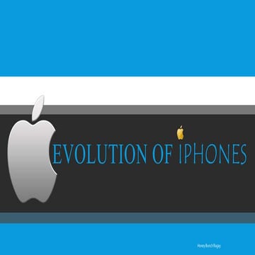 Evolution of iPhone (ppt) | PPTX