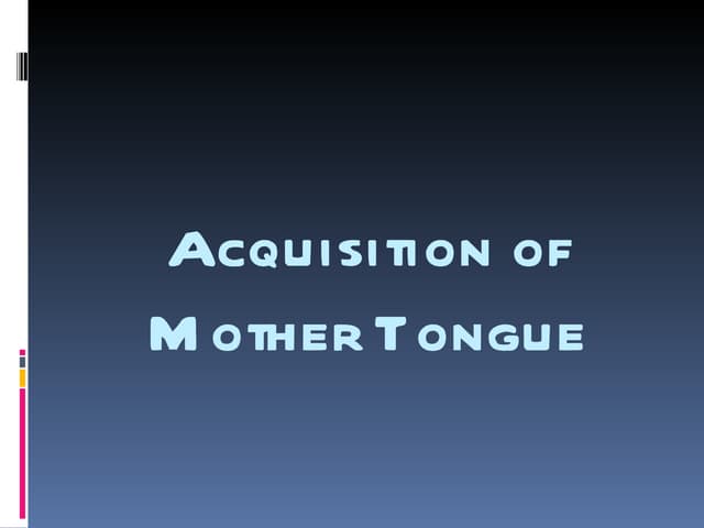 Child language development | PPTX