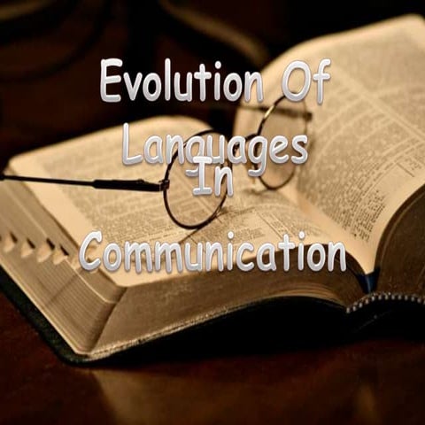 Evolution of languages | PPT