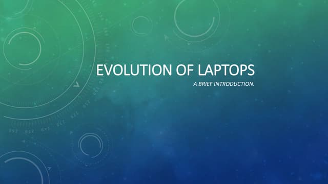 Laptop Presentation | PPTX