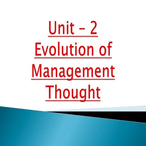Evolution Of Management Thoughts Sugartown Publishing PUBLISHED