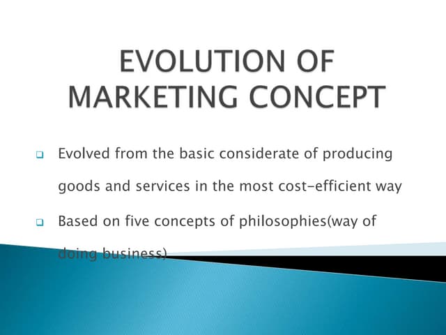 Evolution Of Marketing | PPTX