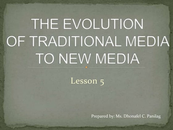 Timeline of The Evolution of Media (Group 1) | PPT
