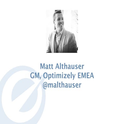 Digital Data Tips Tuesday #2 - A/B-testing: Matt Althauser - Optimizely ...