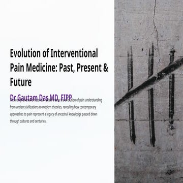 Evolution of Interventional Pain Medicine | PPTX