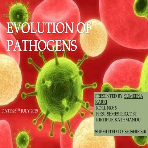 Evolution of Pathogens | PPTX