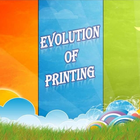 Evolution of printing | PPTX