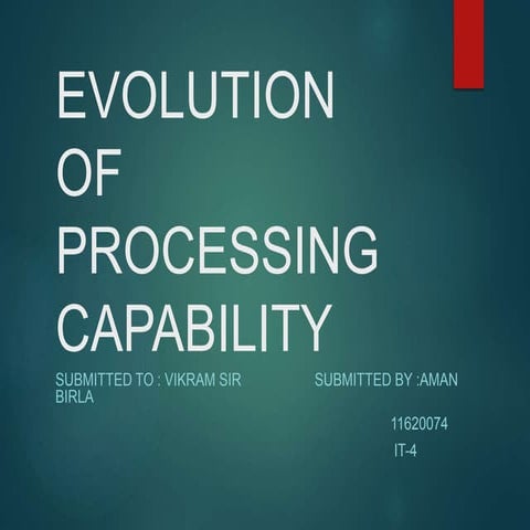 Evolution of processing capability | PPTX
