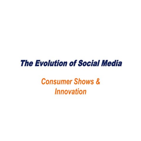 Evolution of Social Media | PPTX
