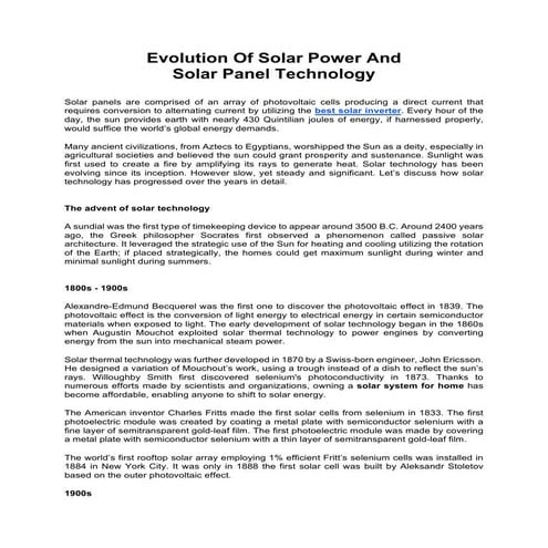 Evolution Of Solar Power.pdf