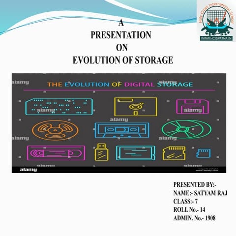 EVOLUTION OF STORAGE based on computer technology | PPT