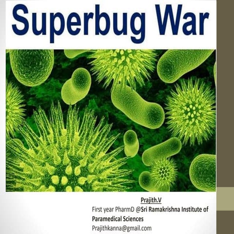 Evolution of superbug | PPTX
