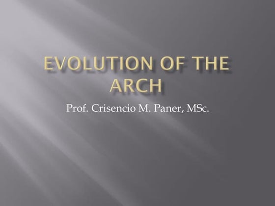An introduction to arches | PPT