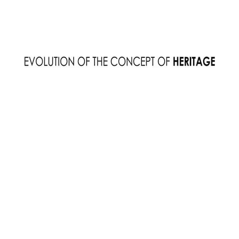 The importance of tangible and intangible cultural heritage | PPTX