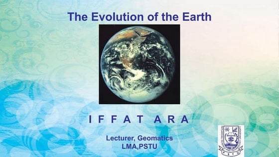evolution of earth | PPT