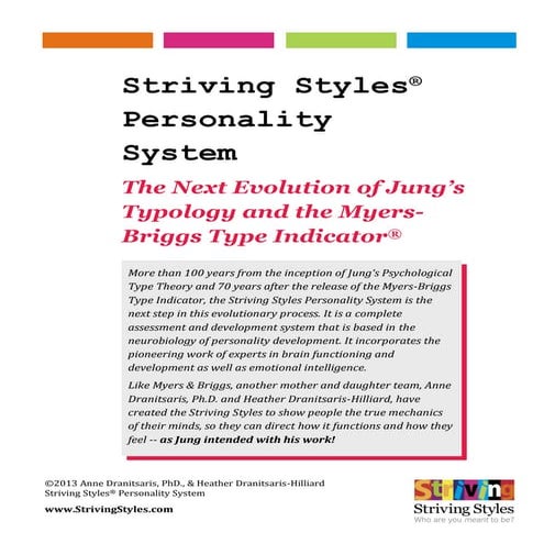 Evolution of the Jung's Typology and the Myers-Briggs Type Indicator ...