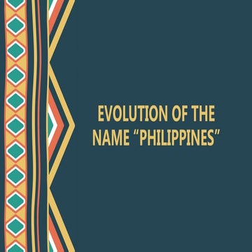 The philippines names | PPTX