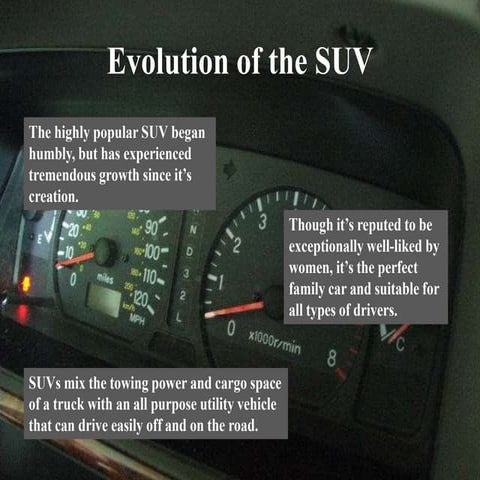 Evolution of the suv | PPTX