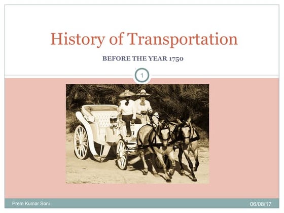 Evolution of transportation | PPTX