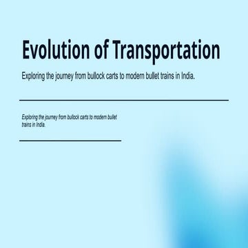 Presentation on Evolution of Transportation.pptx