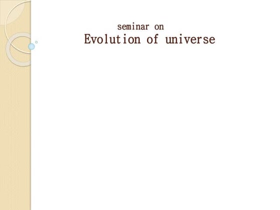Formation Of The Universe 2007 | PPT