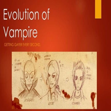 Evolution of vampire | PPTX