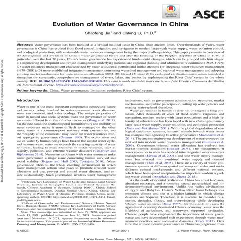 Water Management In The Yellow River Basin Of China Charles Greer | PDF