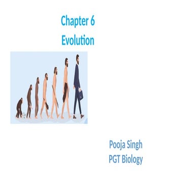 Chapter 6, Evolution Class XII NCERT and CBSE | PPTX